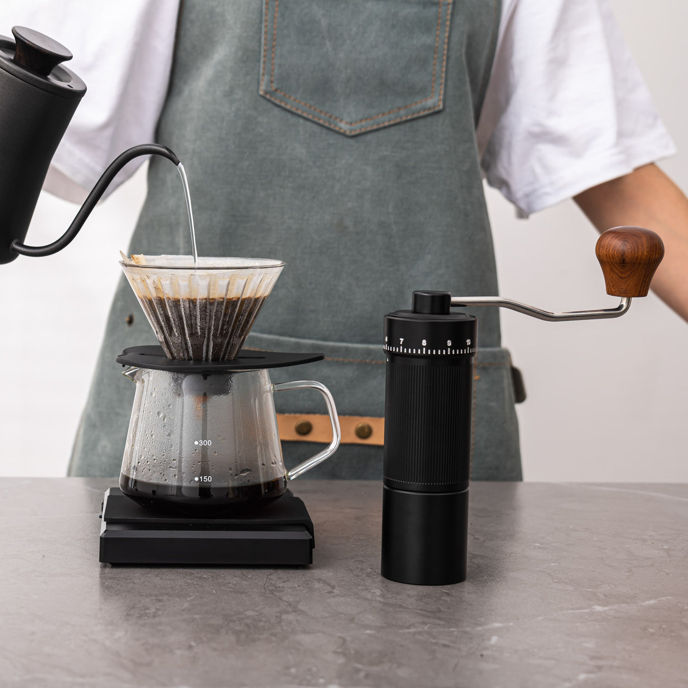 Barista Elite Manual Hand Grinder V3 - High Quality CNC 420 Stainless ...